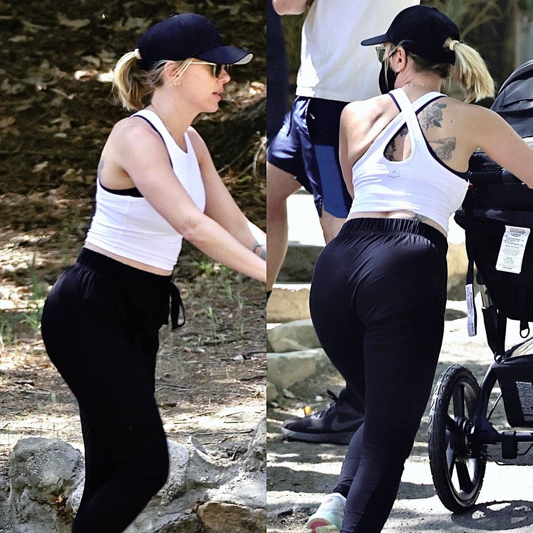 Scarlett Johansson Workout Pants