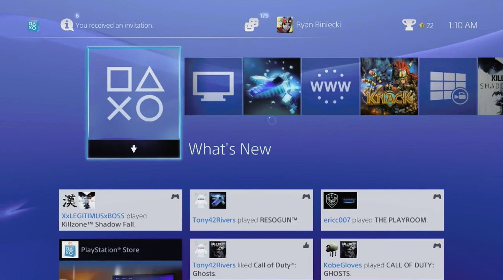 Ps4 Home Screen Menu