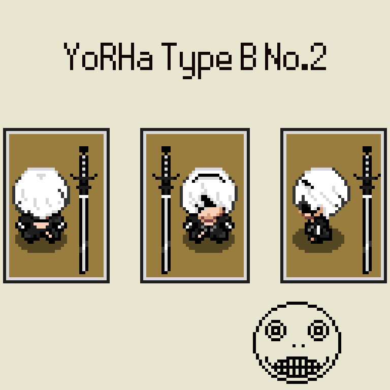 I made 2B in Pokemon Gen 4 Style sprite | Scrolller
